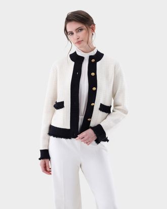 van Laack Blazer aus gestricktem Tweed