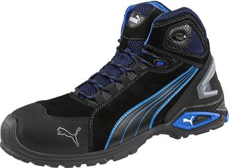 Puma Safety 23091-37916 Rio Black Mid 632250-44 Sicherheitsstiefel S3 Groe&szlig;e: 44 Schwarz, Blau 1 Paar, Noir Gris Bleu Blanc, 44 EU