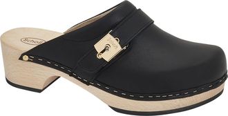 Dr. Scholls Scholl Damen Pescura Clog 50 Sandale, Schwarz, 35 EU