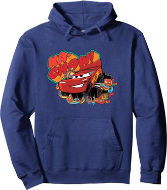 Disney Pixar Cars 2 Lightning McQueen Big Ka-Chow! Big Logo Pullover Hoodie