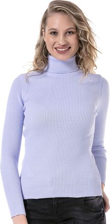 Cipo & Baxx Damen Pullover WP227 Hellblau - Stilvolle Strickmode mit femininen Details, elegantem Schnitt und modernem Design f&uuml;r Alltag, B&uuml;ro, Freizeit und beson