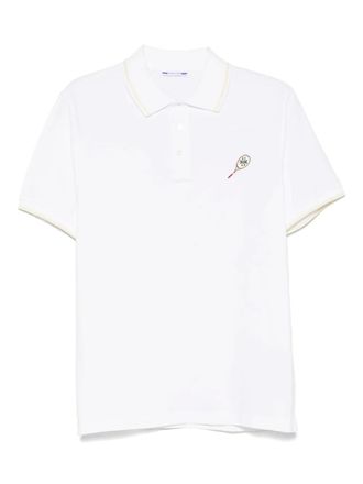 Jacob Cohen polo à logo brodé - Blanc