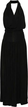 Aya Muse Femme, Robes, Noir, Taille: 38 FR Spoe Pleated Midi Dress
