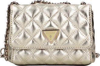 Guess Femme, Sacs, Jaune, Taille: ONE Size Giully Quilted Mini Crossbody