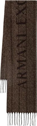 A|X Armani Exchange &Eacute;charpe &agrave; motif chevrons - Femme - Accessoires - Brun - Taille: ONE Size