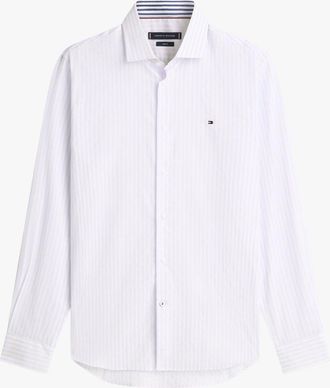 Tommy Hilfiger Chemise droite en coton m&eacute;lang&eacute;