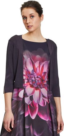 Vera Mont Damen 4585/4106 Strickjacke, Herbstpflaume, 48