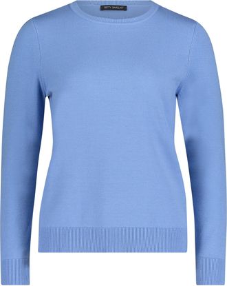 Betty Barclay Damen Basic-Strickpullover mit Rundhalsausschnitt 40, Azurine