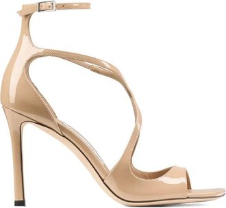 Jimmy Choo London Femme, Chaussures, Beige, Taille: 40 EU Azia 95 Sandal