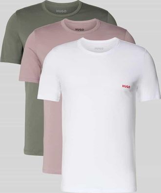 HUGO BOSS Regular Fit T-Shirt Set aus reiner Baumwolle im 3er-Pack