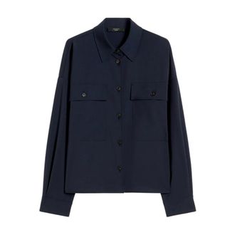 Max Mara Damen, Blusen & Hemden, Blau, XLGr&ouml;&szlig;e