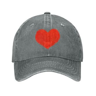 Generic Coeur Rouge Femme Homme Trucker Caps S&eacute;chage Rapide Chapeau Styl&eacute;e Chapeau De Cowboy pour Toutes Les Saisons Running Tennis