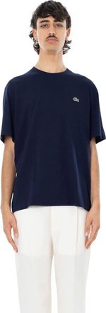 Lacoste Homme, Tops, Bleu, Taille: L T-shirt en coton coupe classique