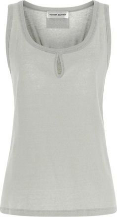 Victoria Beckham Femme, Tops, Gris, Taille: 38 FR Split Tank Top