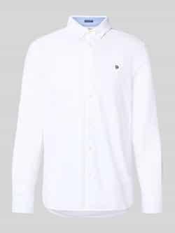 Superdry Regular Fit Freizeithemd mit Logo-Stitching