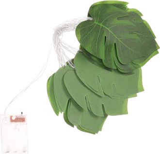 SOLUSTRE Led Lichterkette Blattform Ohne Batterien 6 Zoll Dekorative Innenbeleuchtung Für Party Und Weihnachten Grün Blattlichterkette