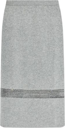 Fabiana Filippi sequins-embellished pencil midi skirt - Grau