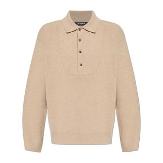 Jacquemus Pallone Strickware im Vareuse-Stil - - Knitwear - Herren - Beige - XL