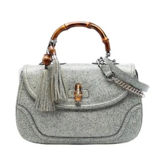 Gucci Sac &agrave; main Bamboo doccasion - Femme - Pre-owned - Gris - Taille: ONE Size