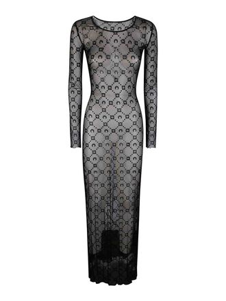 Marine Serre Rundhalspullover - Schwarz