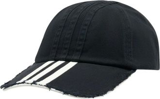 Yohji Yamamoto unisex, Accessoires, Noir, Taille: ONE Size Stripes Cap
