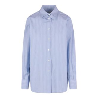 R&oacute;he Gestreiftes Button-Up-Hemd - - Blouses & Shirts - Damen - Blau - XS