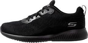 Skechers Bobs Squad - Tough Talk, Baskets Femme, Noir (Black Engineered Knit Blk), 36.5 EU