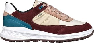 Geox D PG1X B ABX A Sneaker, Wine/Cream, 40 EU