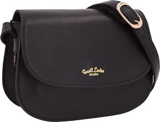 Gusti Kayla Sac à bandoulière en cuir Noir, Noir