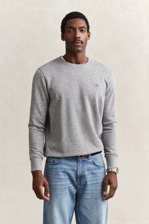 GANT Herren Shield Rundhals-Sweatshirt (XXXL) Grau MELANGE