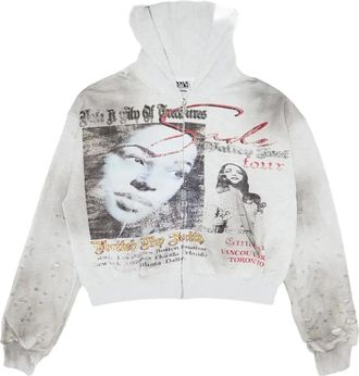 Vale zip-up hoodie - Grau