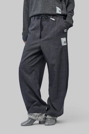 Miharayasuhiro Layered Hem Houndstooth Pants