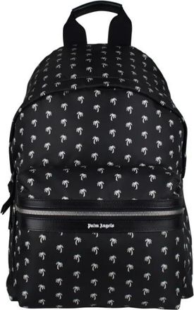 Palm Angels Homme, Sacs, Noir, Taille: ONE Size Palm Logo Allover Print Backpack