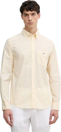 GANT Homme, Chemises, Jaune, Taille: 3XL Chemises Casual