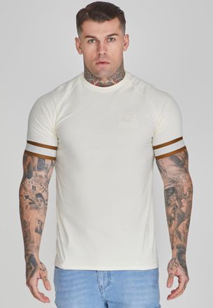 Siksilk Herren Ecru Tech T-Shirt S