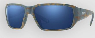 Smith Hookset Matte Flint / Tarmac Tortoise Sonnenbrille cp glass pol dark blue mr