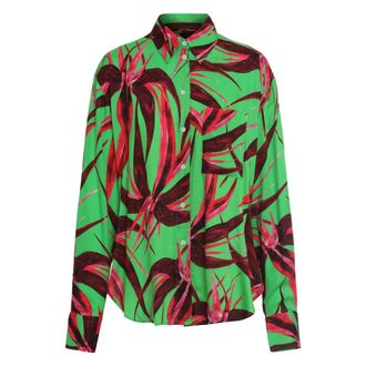 Louisa Ballou Bedrucktes Viskose-Shirt - - Blouses & Shirts - Damen - Mehrfarbig - M