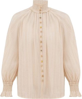 Zimmermann Femme, Blouses et Chemises, Blanc, Taille: 38 FR Aster Blouse