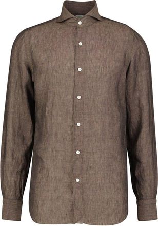 Finamore Herren Hemd aus Leinen