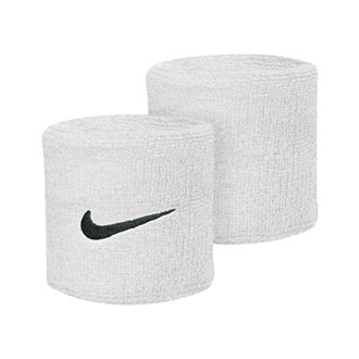 Nike Lot de 2 poignets &eacute;ponge Swoosh - Homme - Sport - Blanc - Taille: ONE Size