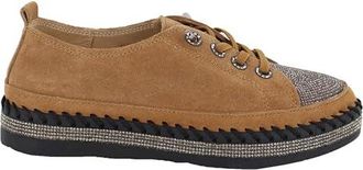 bernie mev. Baskets Sportives à Lacets TW Jodie pour Femmes (Cognac Suede, Système Taille Chaussures EU, Adulte, Femme, Numérique, Moyen, 38)