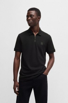 HUGO BOSS Poloshirt Passerzip mit Polokragen