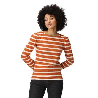 Regatta Damen Federica T-Shirt, Burnt Copper/Light Vanilla, 36