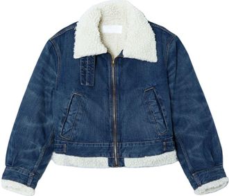 Re/Done Klassische Pilotenjacke - Blau
