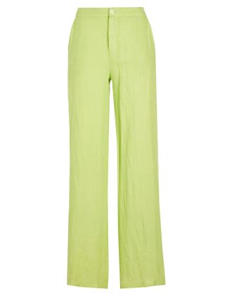 8 by YOOX LINEN HIGH-WAIST WIDE LEG PANTS