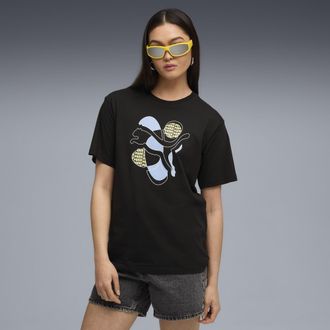 Puma Graphic Relaxed Energy T-Shirt Damen, Kleidung, Schwarz, XL