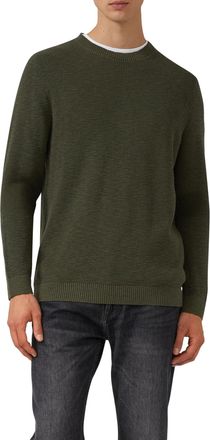 s.Oliver Strickpullover mit Crew Neck und Strukturmuster