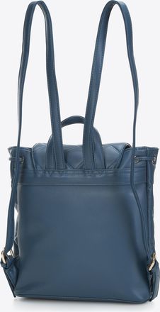 Wittchen Damen-Rucksack aus geometrisch gestepptem &Ouml;ko-Leder, dunkelblau