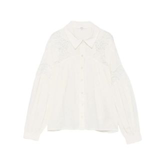 BA&SH Roseanne Spitzenbluse - - Blouses & Shirts - Damen - Wei&szlig; - S