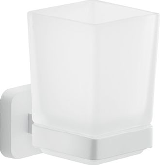 Gedy Tonga Zahnb&uuml;rstenhalter in mattem Wei&szlig;